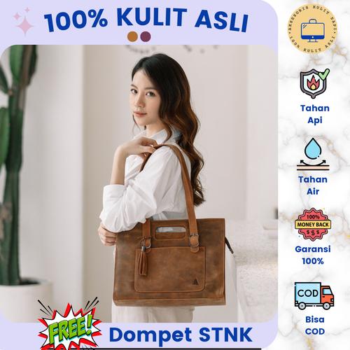 Jual Tas Kerja Wanita Besar Bisa Ipad Tab Laptop Selempang Kulit Sapi ...