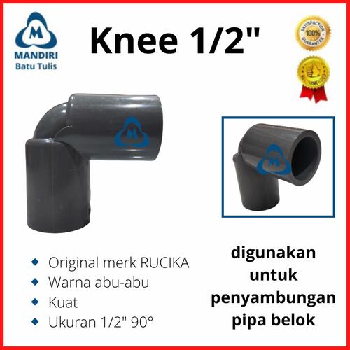 Jual Elbow L RUCIKA AW 1/2" inch Pvc - Keni Knee Knie Kenie Belokan Pipa - Kota Bogor - Mandiri ...