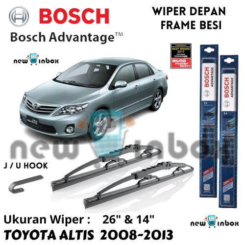 Jual Wiper Depan Mobil TOYOTA ALTIS 2008-2013 BOSCH ADVANTAGE 26"&14" 1Set - Jakarta Barat - NEW ...