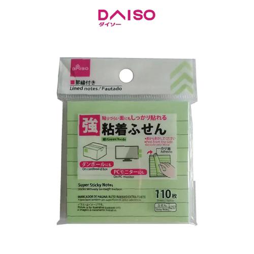 Jual Daiso Super Sticky Notes (Lined Green) - 110pcs - Jakarta Selatan ...