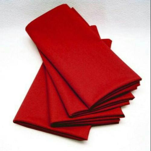 Jual Taplak meja polos katun warna merah napkin tapkin serbet makan ...