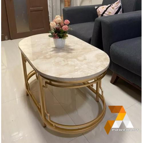 Jual Meja Tamu Marmer Oval Coffee Table Meja Marmer asli - Kab. Jepara ...