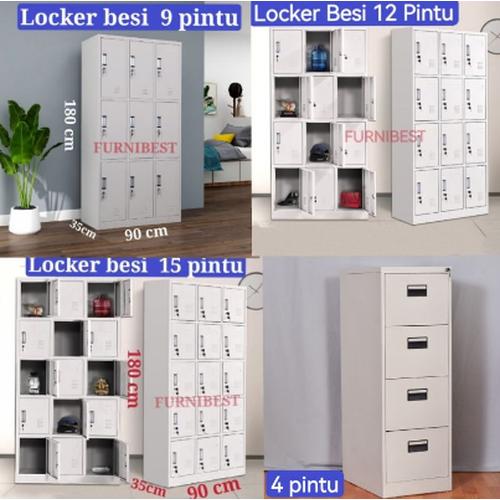 Jual Locker Loker Lemari Besi Alat Penyimpan Barang Kampus Ruang Ganti ...