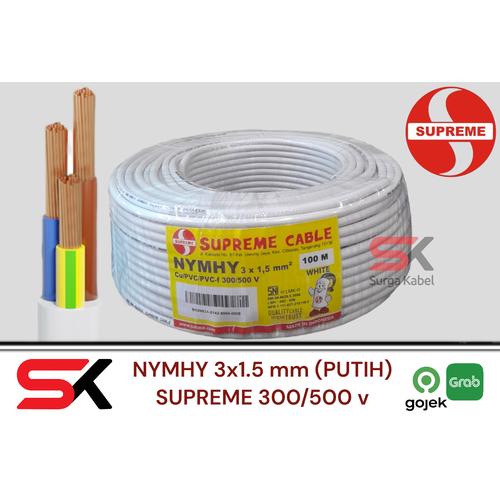 Jual KABEL LISTRIK NYMHY 3x1.5 mm SUPREME / KABEL SERABUT NYMHY 3x1.5 mm - Jakarta Barat - Surga ...