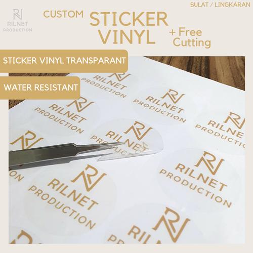Jual Custom Cetak Print Sticker Vinyl Transparant Cutting [per 1 lembar ...