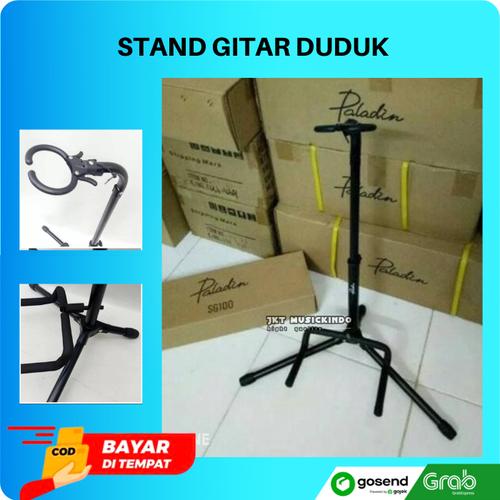 Jual Stand Gitar Duduk Akustik Bass Ukulele Elektrik Penyangga Gitar ...