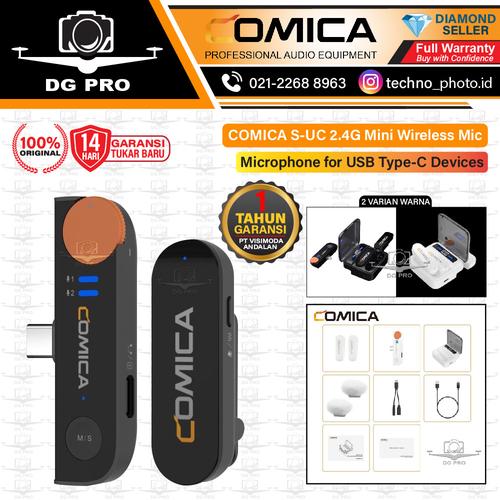 Jual COMICA S-UC 2.4G Mini Wireless Mic Microphone for USB Type-C ...