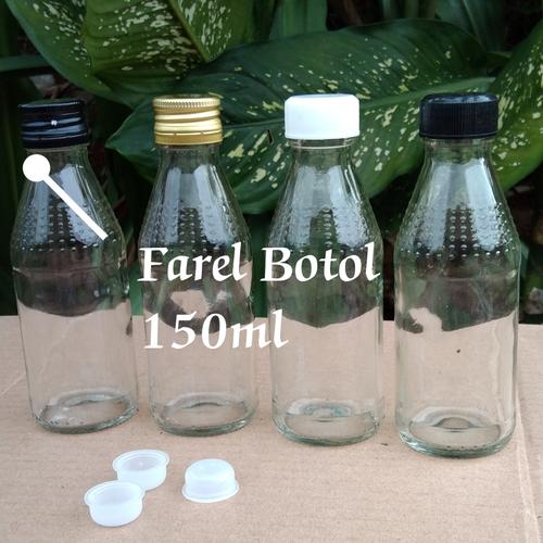 Jual botol kaca 150ml bening - Putih, 150ml - Kab. Bogor - Farel botol ...