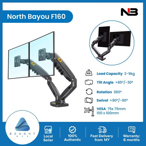 Jual Bracket Stand Monitor NB North Bayou F160 Dual Monitor VESA Desk ...