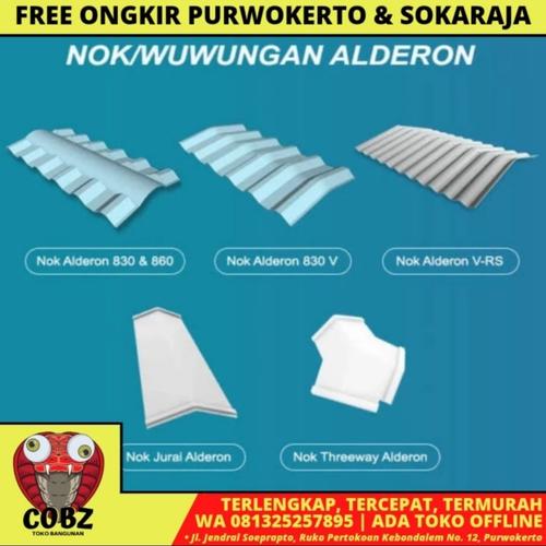 Jual ALDERON 3 THREE WAY Nok Wuwungan Atap U PVC White Doff Lembar ...