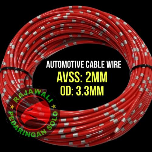 Jual KABEL BINTIK JEPANG AVSS 2mm AWG 13 KABEL ASTRA OTOMOTIF SERABUT - Black Stripe - Kota ...