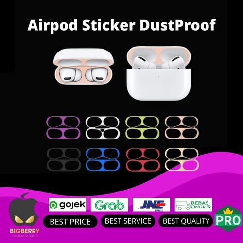 Jual AirPods Pro 2 2022 / AirPod 3 Anti Dust Metalic Sticker Pelindung ...