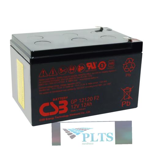 Jual Batttery CSB GP12120 F2 12v 12ah aki UPS dan sepeda listrik - Kota ...