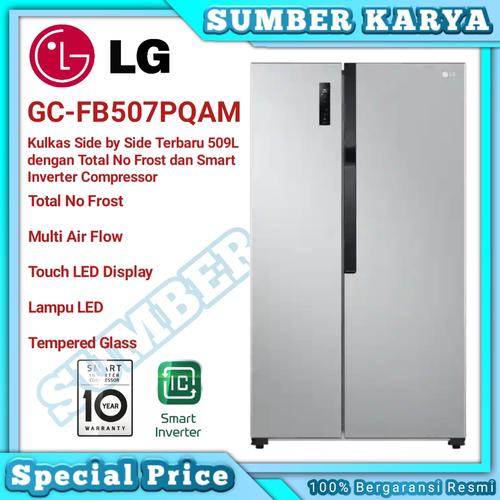 Jual LG Kulkas Side By Side GC-FB507PQAM Smart Inverter 509 Lt ...