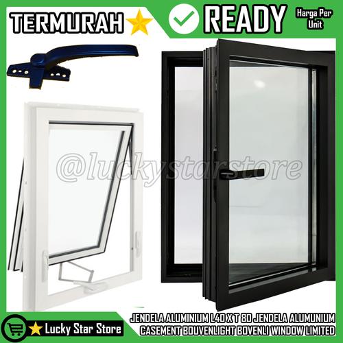 Jual [Kargo] JENDELA ALUMINIUM 40X80 CASEMENT BOUVENLIGHT BOVENLI ...