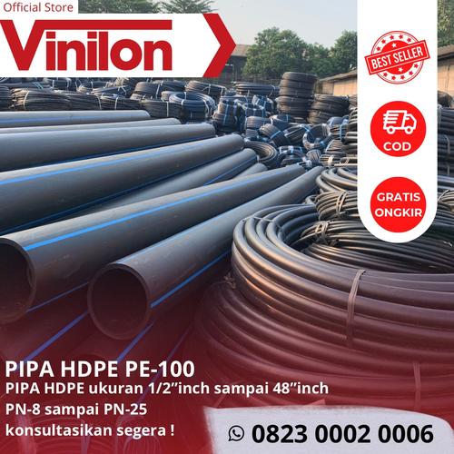 Jual Pipa Hdpe 20 inch merk Vinilon Pe 100 - Distributor Pipa Hdpe ...
