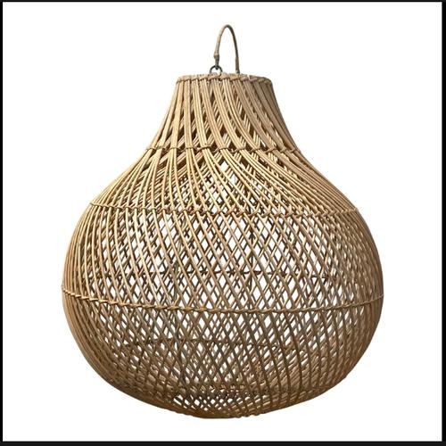 Jual Kap Lampu Gantung Anyaman Rotan Premium/Lamp Cap Cover Rattan ...