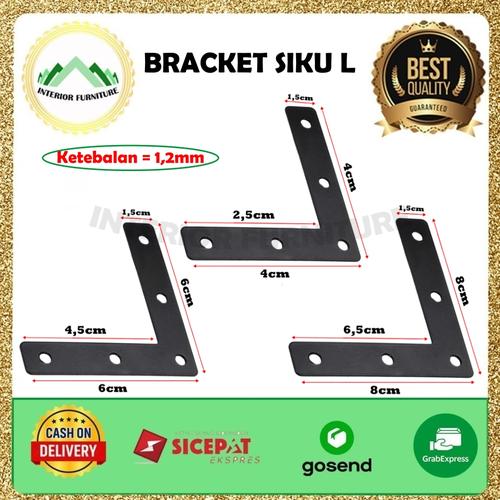 Promo Frame Siku L Segitiga Stainless / Konektor Connector sambungan ...