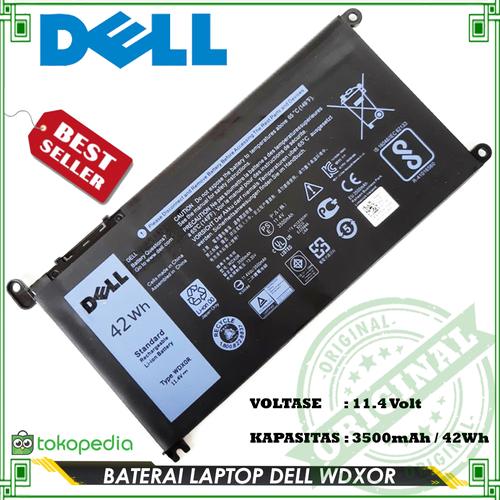 Jual Baterai Ori Laptop Dell Vostro 14 5471 5468 5568 3CRH3 T2JX4 WDX0R - Jakarta Barat ...