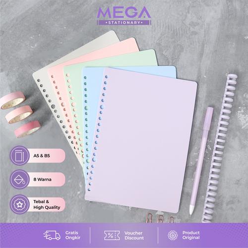 Jual Sampul /Cover Binder Warna Pastel - DIY Minimalis Binder Cover A5 ...