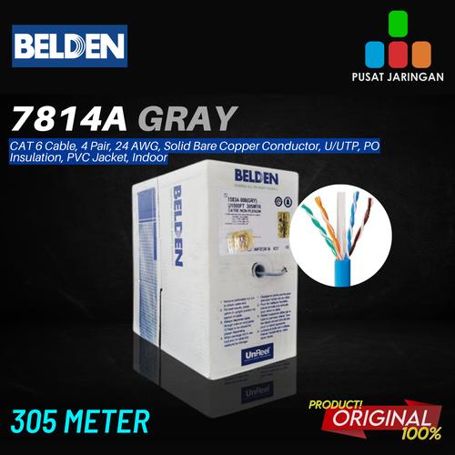 Jual Belden 7814A Cable Kabel UTP Cat. 6 Gigabit ORIGINAL METERAN - 150 ...