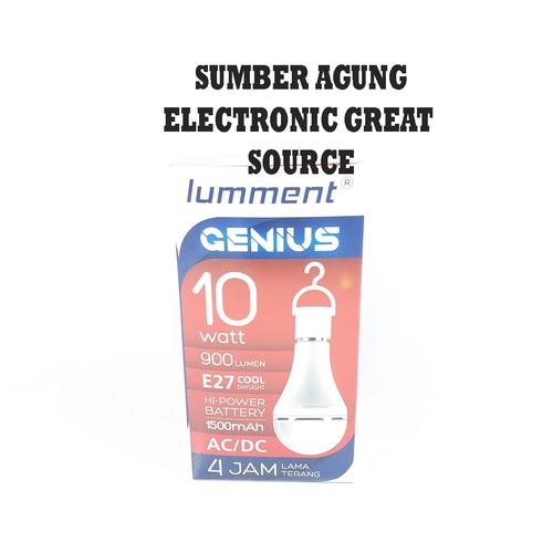 Jual Lumment Genius 10W Lampu Magic Tandon Emergency 1500mAh AC DC ...