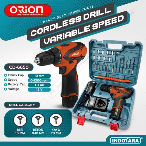 Jual Mesin Bor Baterai Tangan/Cordless Drill Battery Orion CD6650 2 ...