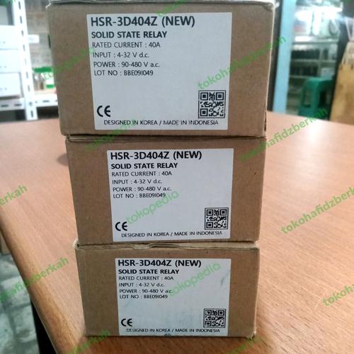 Jual HSR-3D404Z(NEW) solid state rilley 40A hanyoung hsr-3d404z-new - Kota Bandung ...