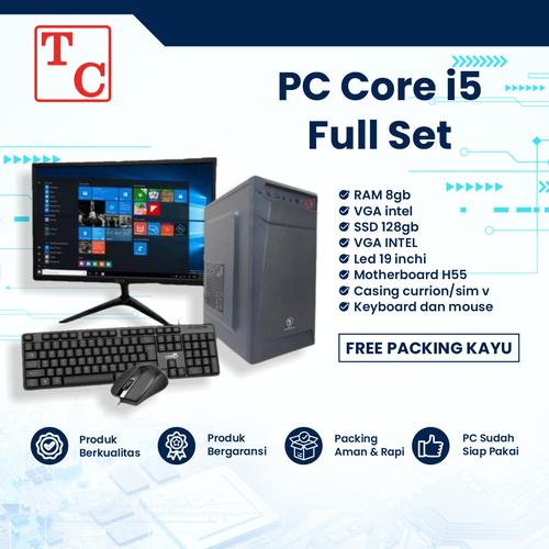 Jual PC CORE I5 RAM 8GB SSD 128GB LED 19 INCI FULL SET - Kota Bandung ...