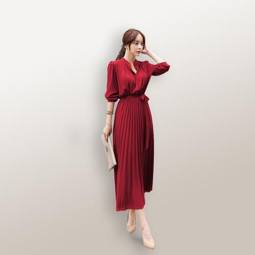 Promo Long Dress ploi plisket lengan panjang model terbaru - Jfashion ...