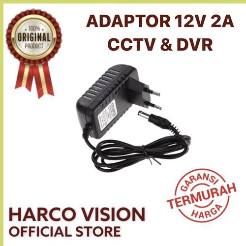 Jual ADAPTOR CCTV 12V-2A / LED ADAPTOR 12 VOLT 2 AMPER DVR CAMERA CCTV ...