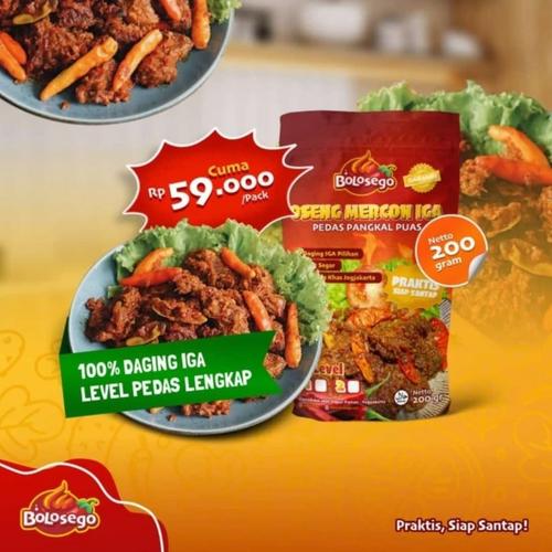 Jual BOLOSEGO - Oseng Mercon Daging Iga Sapi - Level 1 - Kota ...