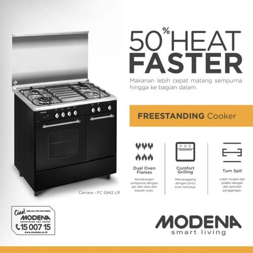 Promo Modena Freestanding Carrara FC 5942 L Kompor Freestanding Modena ...