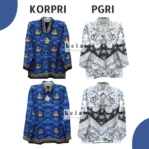 Jual Seragam Batik KORPRI PGRI TERBARU PRIA DAN WANITA - P-KB LPS WNT, XL - Jakarta Pusat - keia ...