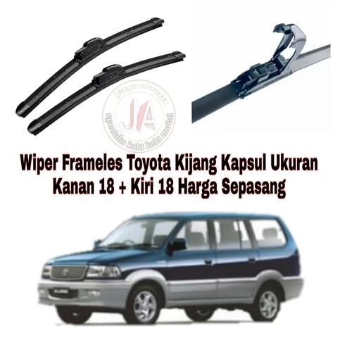 Jual Wiper Toyota Kijang kapsul Ukuran 18 in Satu Set kanan dan Kiri ...