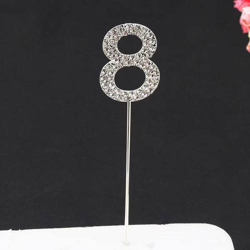 Jual CAKE TOPPER UCAPAN HAPPY BIRTHDAY DAN ANGKA 0-9 BAHAN BESI SILVER ...