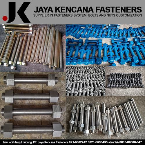 Jual Hex Bolt Nut / Baut Mur M12 x 100 mm Full Drat (SS304 / SS316 ...
