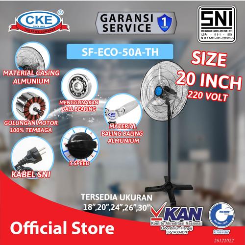 Jual Stand Fan CKE SF-ECO-50A-TH 20 Inch Kipas Angin Berdiri Kipas ...