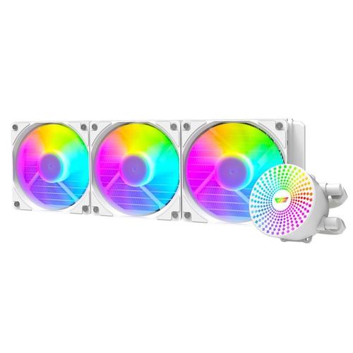 Promo DarkFlash DC360 / DC 360 ARGB 360mm AIO Liquid Cooler - WHITE ...