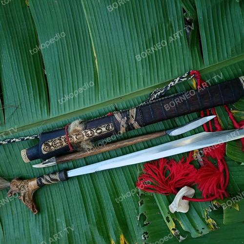 Jual Mandau Dayak full tanduk Bilah 45 cm MDT02 - Kab. Tabalong ...