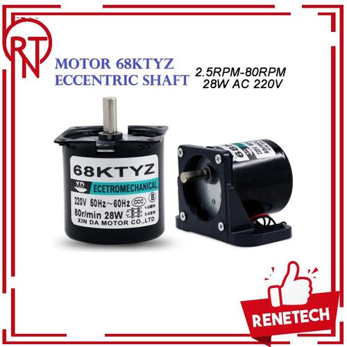 Jual Motor Gearbox Eccentric shaft 68 KTYZ 14W with Bracket (8232) - 15 ...