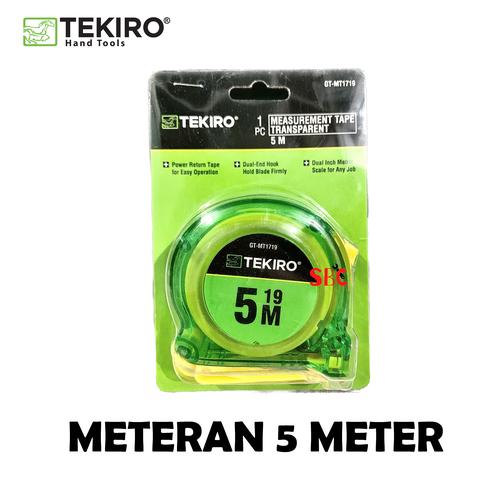 Jual TEKIRO Meteran Transparan 5M Meter 5 M Measurement Tape - Jakarta ...