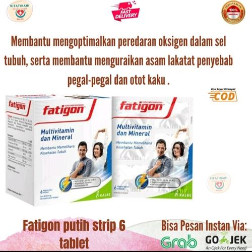 Jual Fatigon multivitamin dan mineral strip 6 tablet - Kota Bandung ...