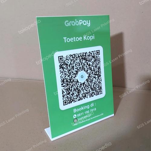 Jual QR Code Acrylic 21x15cm Kode QRS Scan Payment - Jakarta Pusat - IvyTopper.SGS | Tokopedia