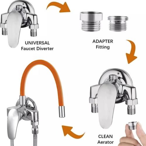 Jual Faucet Extension Extender Selang Sambungan Kran Fleksibel - Kota ...