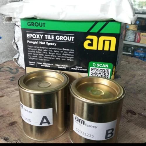 Jual pengisian Nat tiga komponen berbahan dasar EPOXY Am 55 GREY - Kota ...