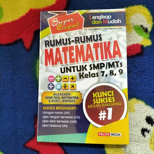 Jual ORIGINAL BUKU SUPER CEPAT RUMUS-RUMUS MATEMATIKA SMP KELAS 7 8 9 ...