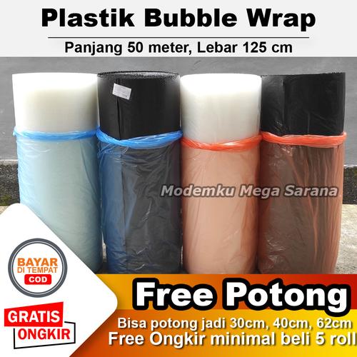 Promo Plastik Bubble Wrap 1 roll 50 meter - Lebar 125 cm Sleman Jogja - Hitam SIP, Standar - Kab ...