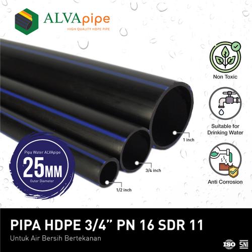 Promo Pipa Hdpe (25 mm ) 3/4 inch PN 16 ; Ecer Per Meter Selang Irigasi ...