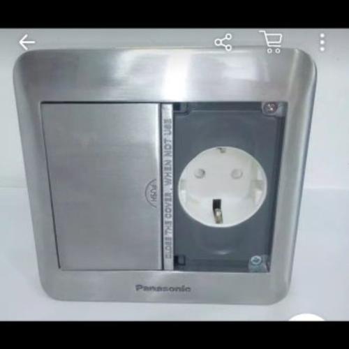 Jual Stop kontak lantai panasonic floor soket duplex window pop up ...